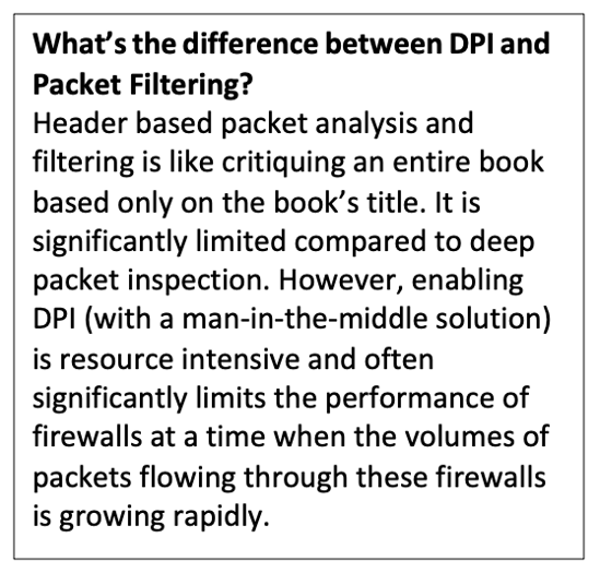 The Ever-Present Need for Deep Packet Inspection